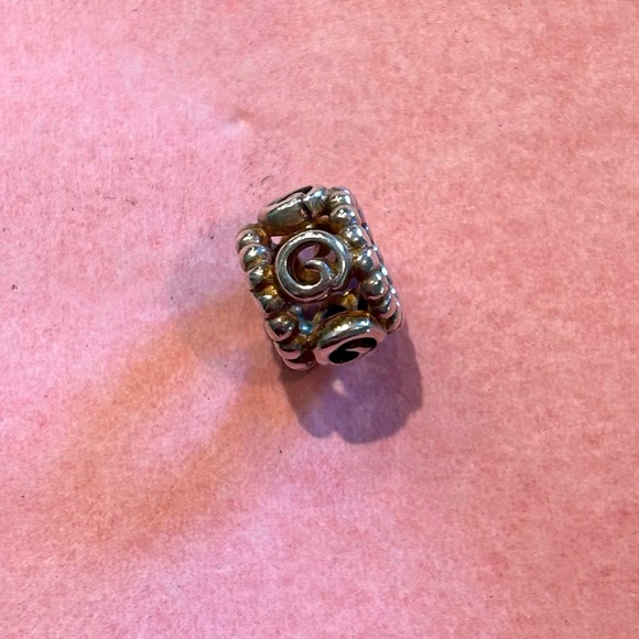 Pandora | Jewelry | Pandora Retired Silver Swirl Slider Spacer Charm ...